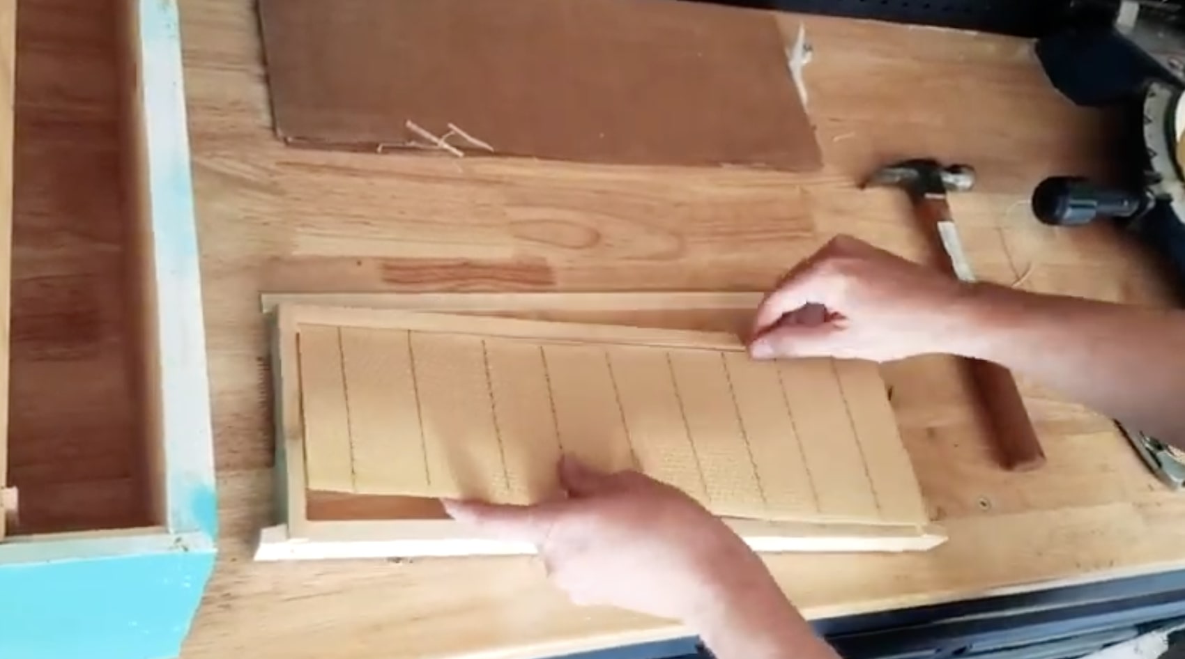 How to Add Wax Foundation to An Assembled Frame - Backyard Beekeeping